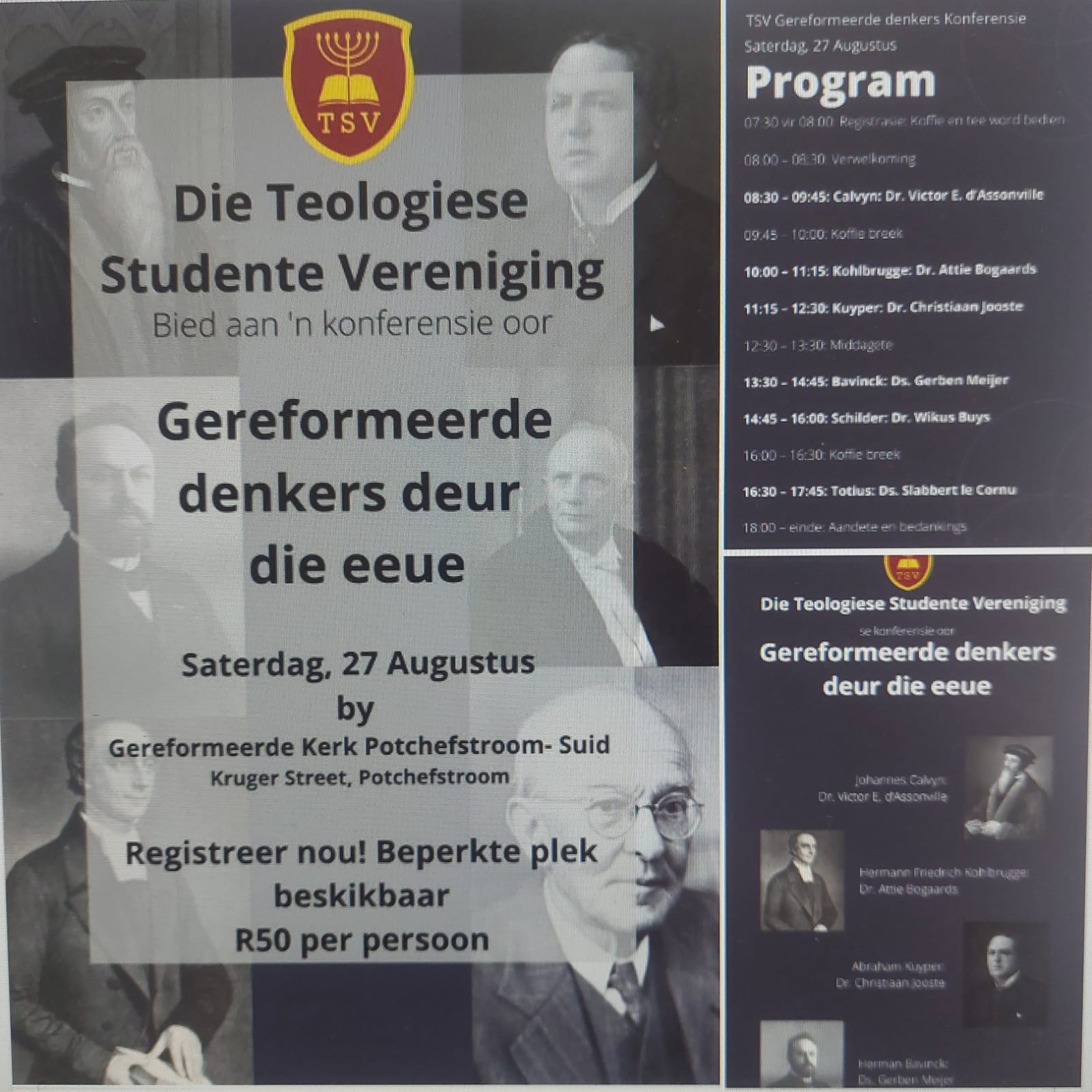 GEREFORMEERDE DENKERS DEUR DIE EEUE KONFERENSIE – PRO REGNO